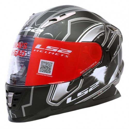 LS2 FF352 Rookie Iron Face Matt Black Yellow Full Face Helmet | Custom ...
