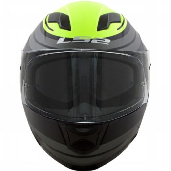 LS2 FF320 Orbital Matt Black Grey Fluorescent Yellow Full Face Helmet ...