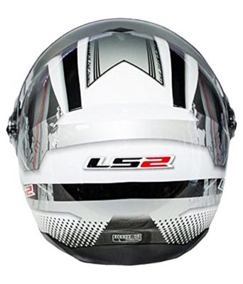 LS2 FF386 Universe Matt White Silver Flip Up Helmet | Custom Elements