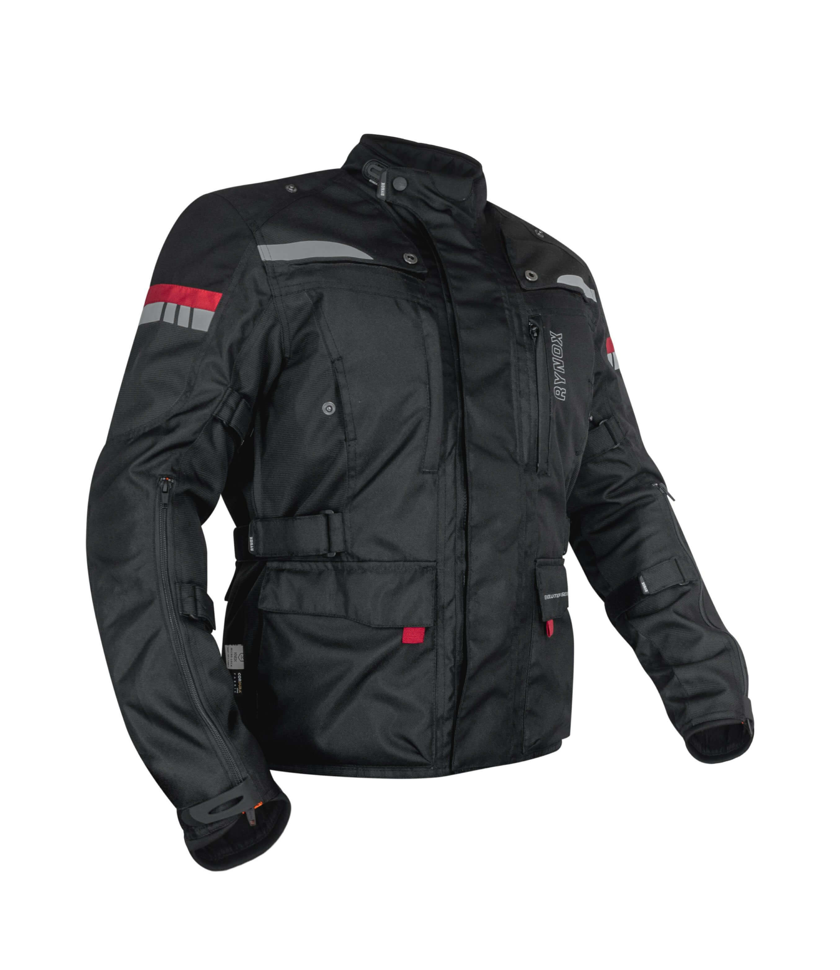 Rynox Stealth Evo V3 L2 Black Riding Jacket | Custom Elements