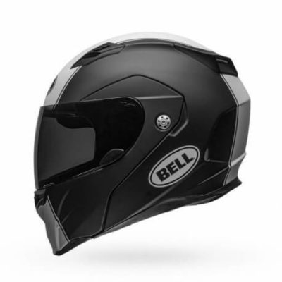 Bell Revolver Evo Matt Black White Modular Helmet | Custom Elements
