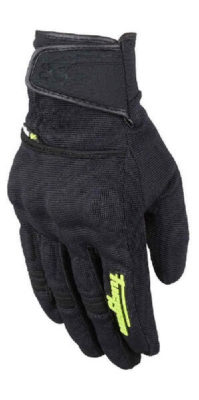 Furygan Jet Evo II Black Fluorescent Yellow Riding Gloves|Custom Elements