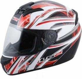LS2 FF352 Blast Matt Black Red Full Face Helmet | Custom Elements