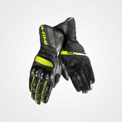 Shima STX Black Fluorescent Yellow Riding Gloves | Buy online in India
