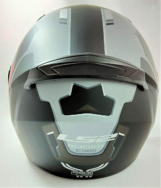LS2 FF352 Rookie Iron Face Matt Black Grey Full Face Helmet | Custom ...