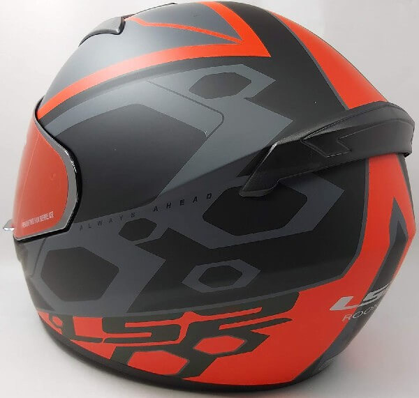 LS2 FF352 Rookie Mein Matt Black Red Full Face Helmet | Custom Elements
