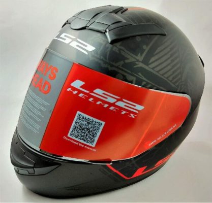 LS2 FF352 Rookie Street Matt Black Grey Full Face Helmet | Custom Elements