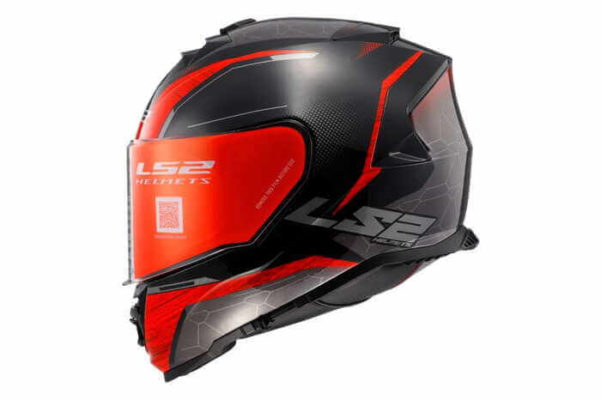 LS2 FF800 Storm Classy Gloss Black Red Full Face Helmet | Custom Elements