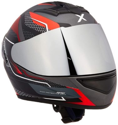 AXOR RAGE RUSTY Matt Athena Grey Red Full Face Helmet | Custom Elements