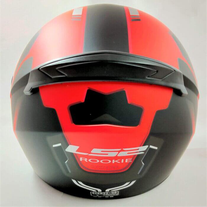 LS2 FF352 Rookie Iron Face Matt Black Red Full Face Helmet | Custom ...