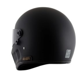 AXOR RETRO DOMINATOR Matt Black Full Face Helmet | Custom Elements