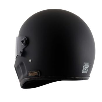 AXOR RETRO DOMINATOR Matt Black Full Face Helmet | Custom Elements