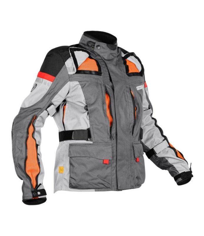 Rynox Stealth Evo V3 L2 Grey Riding Jacket|Custom Elements