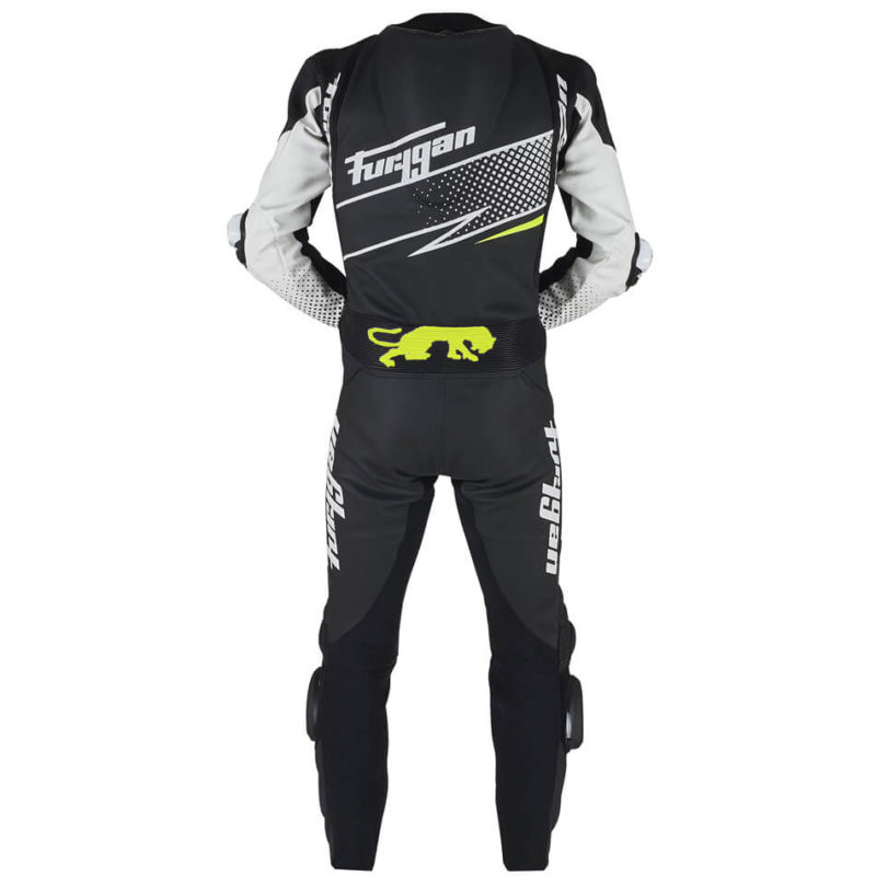 Furygan Full Ride Black White Yellow Racing Suit|Custom Elements