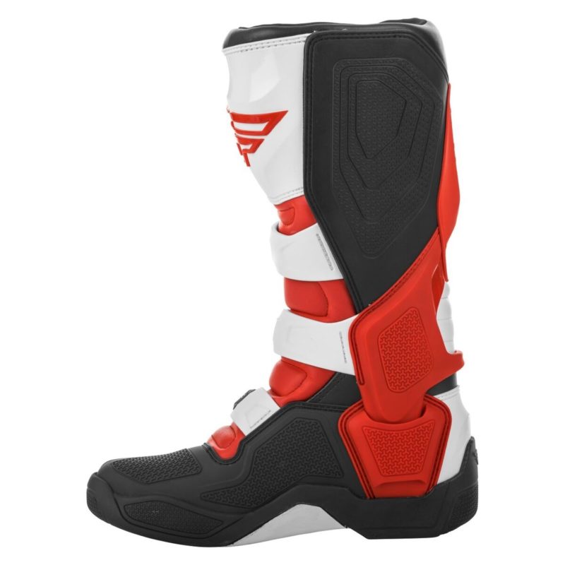 Fly Racing FR5 Black White Red Riding Boots|Custom Elements