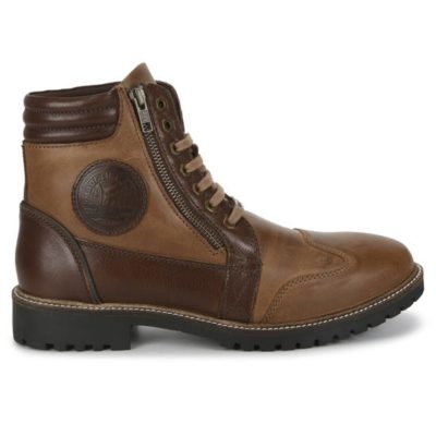 Royal Enfield Platoon Brown Tan Riding Boots|Custom Elements