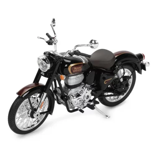 Royal Enfield Classic 350 Halcyon Black Scale Model | Custom Elements