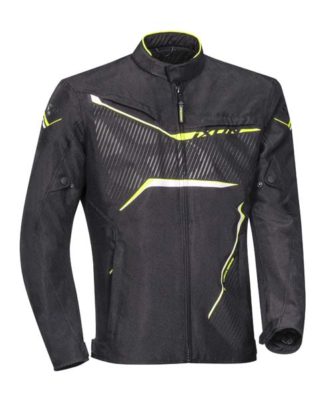 IXON Slash Light Textile Black White Yellow Riding Jacket|Custom Elements