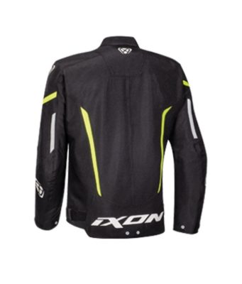 IXON Striker Black White Yellow Riding Jacket|Custom Elements
