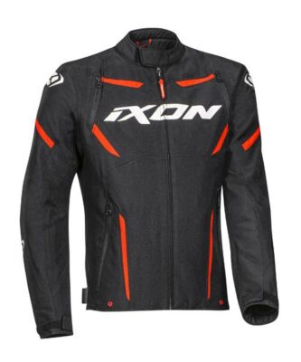 IXON Striker Black White Red Riding Jacket|Custom Elements