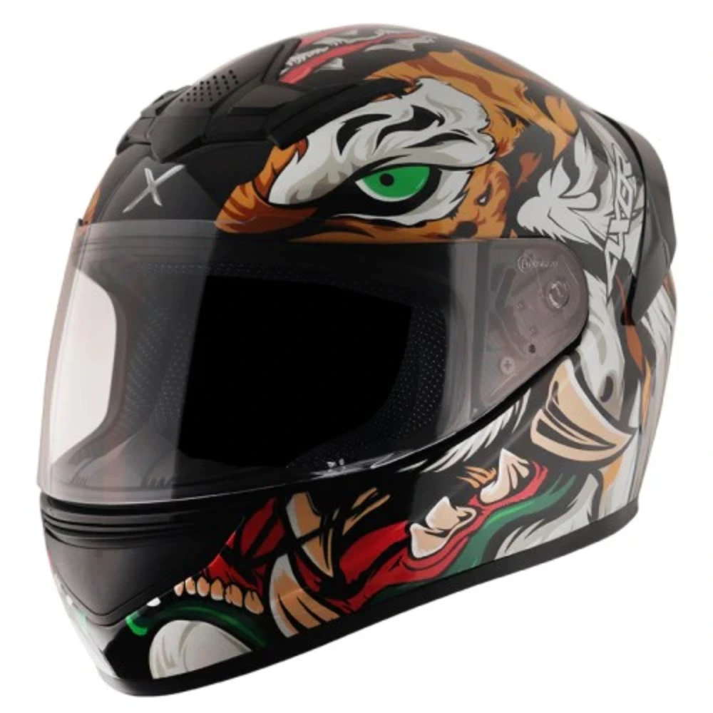 AXOR Rage Tiger Black Red Helmet | Custom Elements