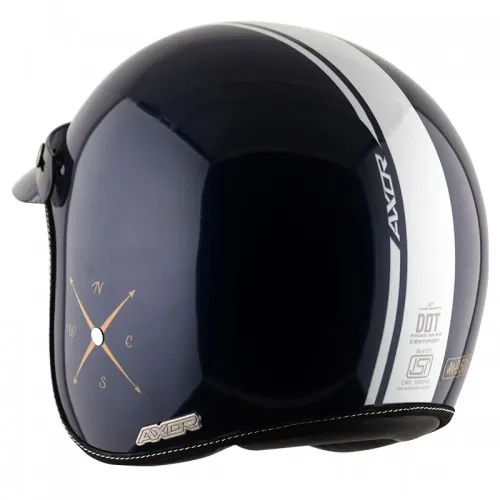 AXOR Retro Jet Euro Globe Royal Blue Helmet | Custom Elements
