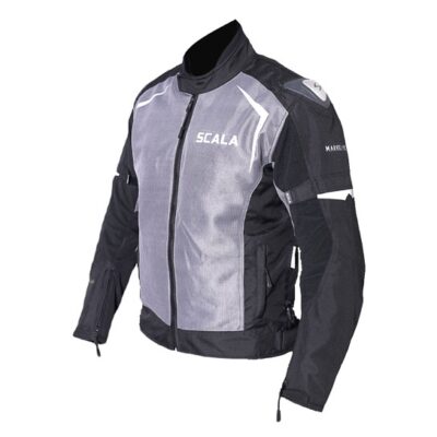 Scala Marvel V2 Black Grey Riding Jacket | Buy online in India